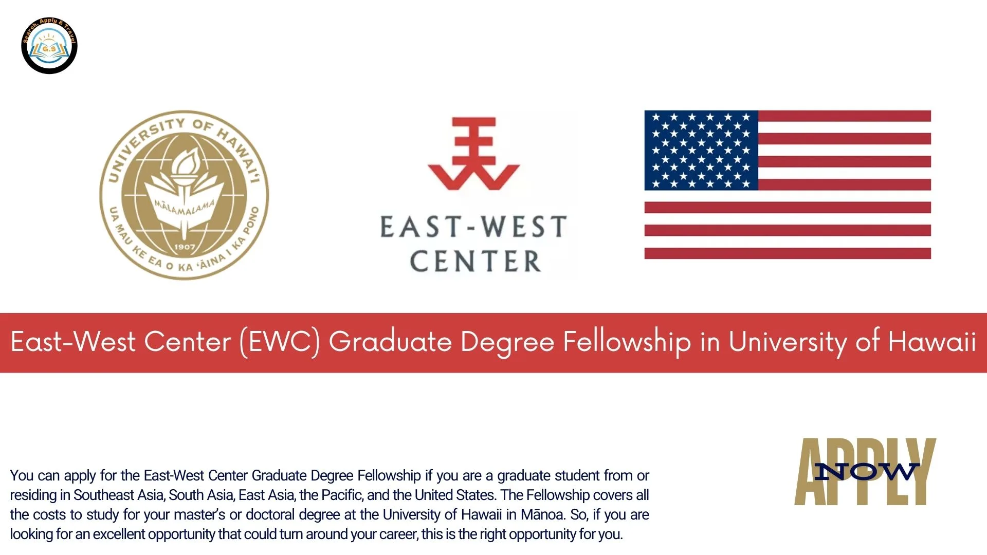 East-West Center (EWC) Graduate Degree Fellowship in University of ...