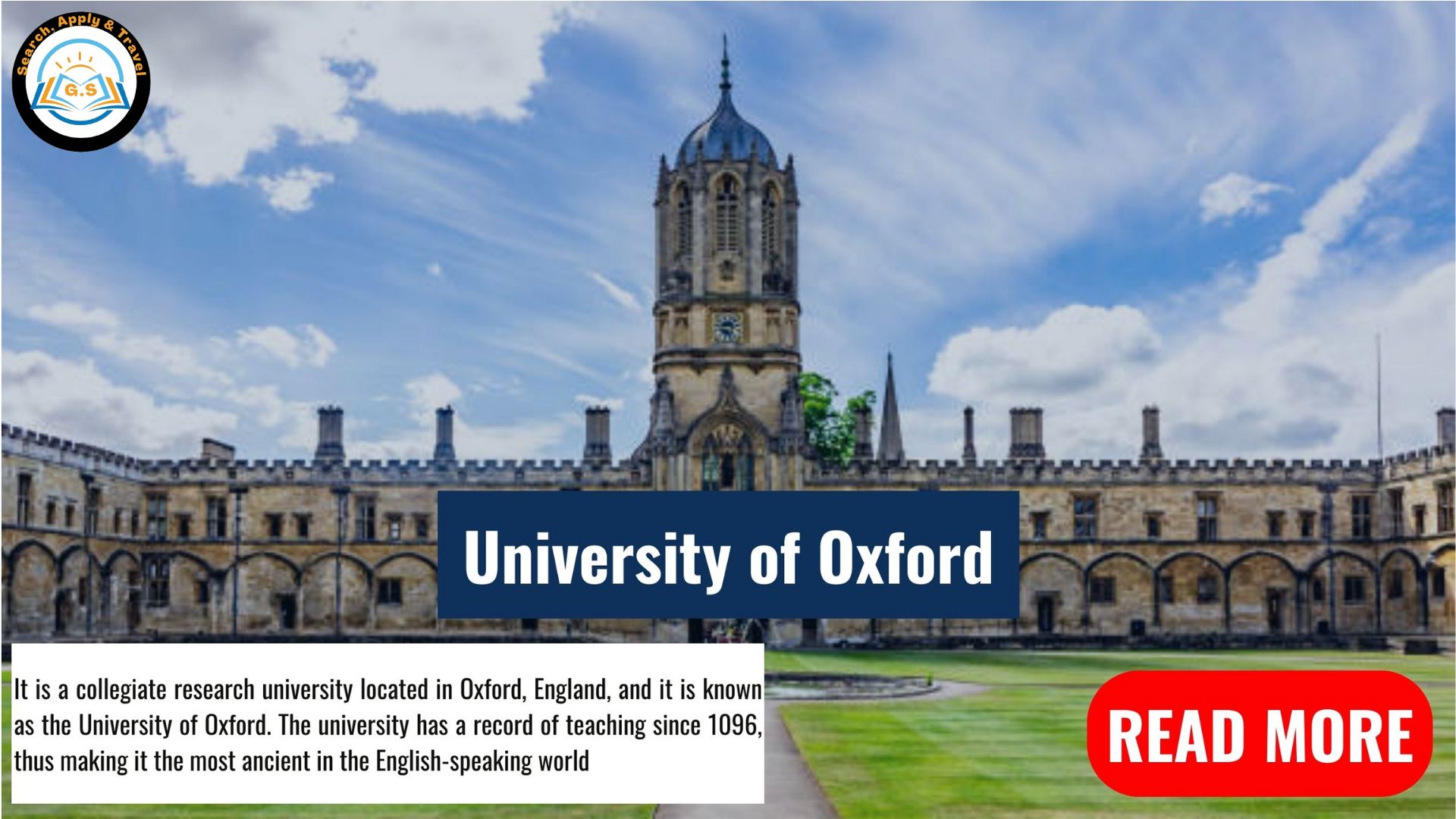 University of Oxford - GrabScholarships