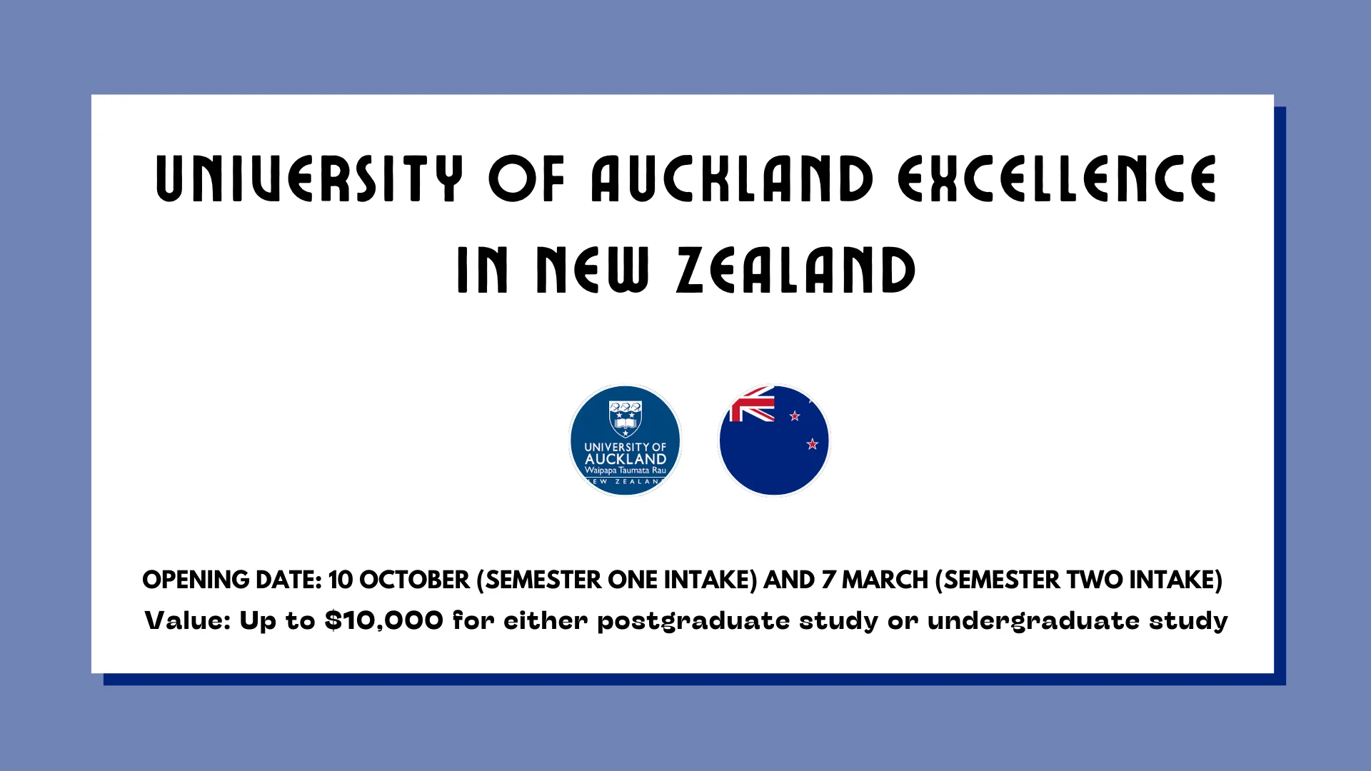 University of Auckland Excellence in New Zealand - GrabScholarships
