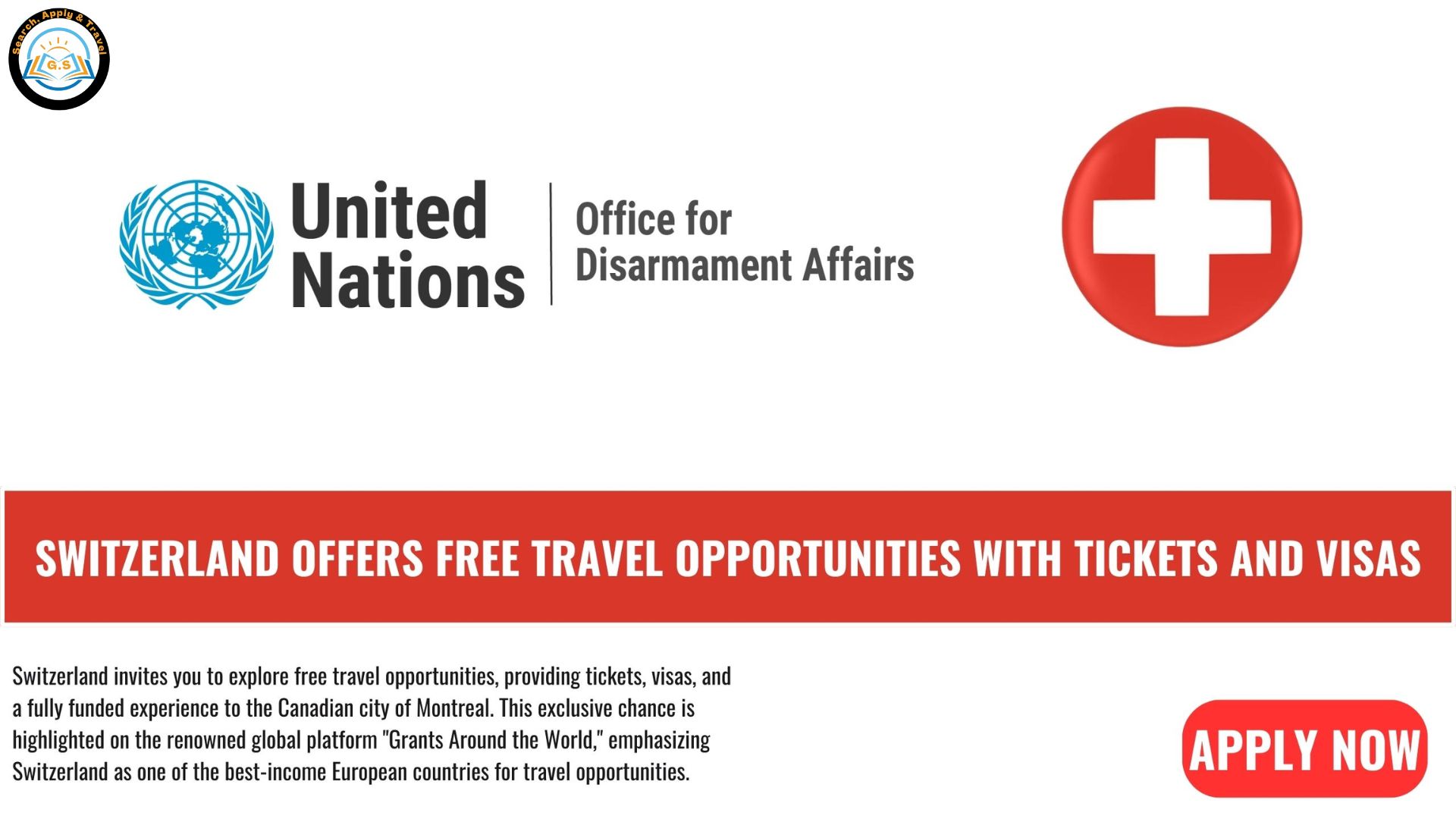 Switzerland Offers Free Travel Opportunities with Tickets and Visas - GrabScholarships