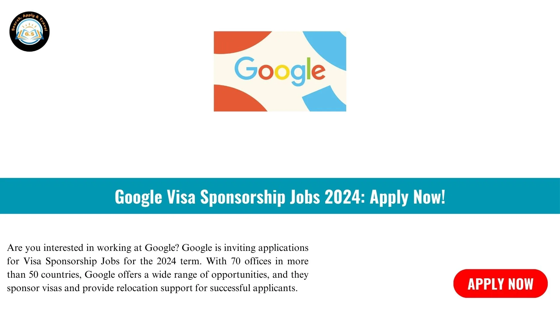 Google Visa Sponsorship Jobs 2024: Apply Now! - GrabScholarships