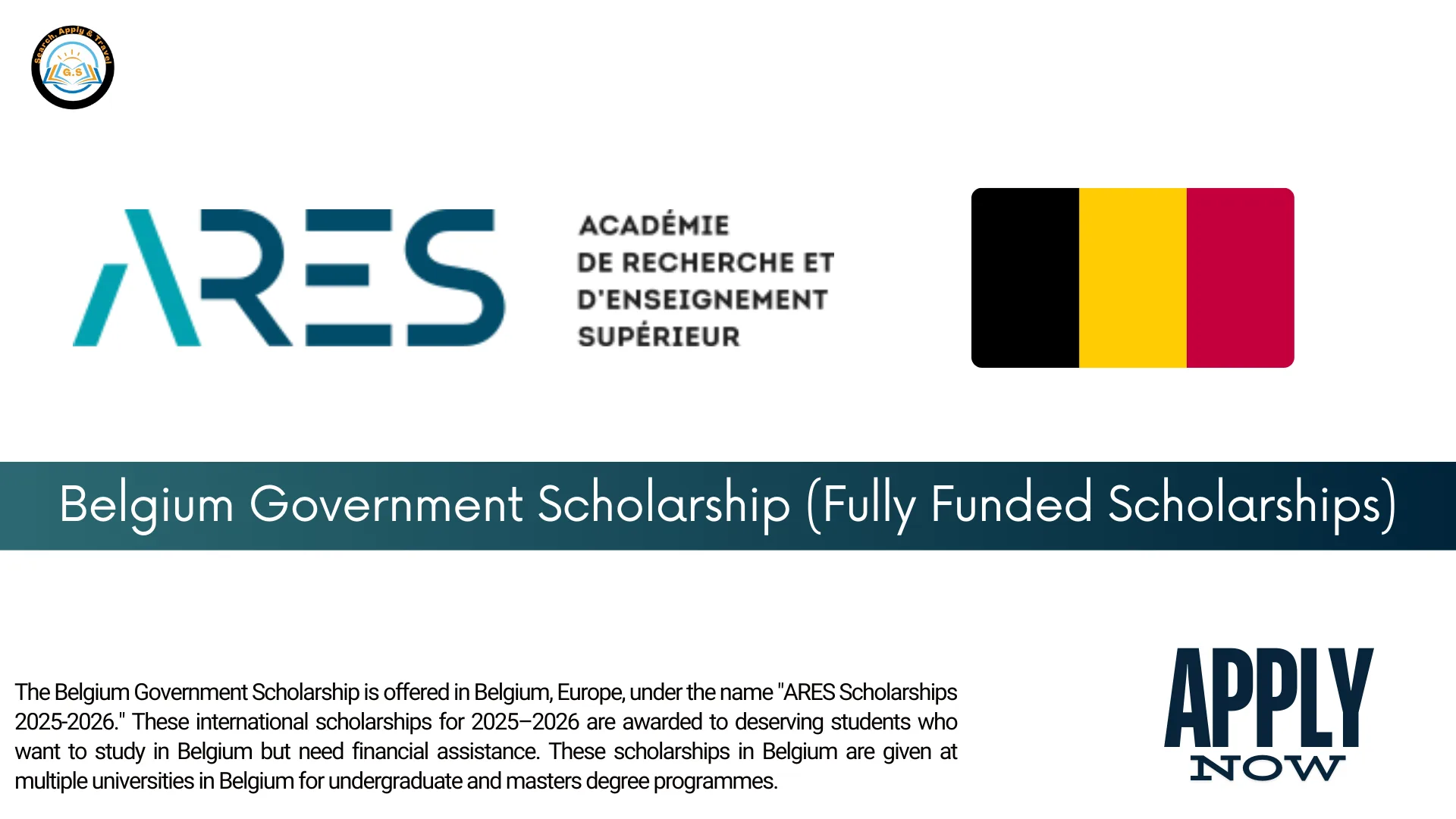 Belgium Government Scholarship 2025-2026 (Fully Funded Scholarships) - GrabScholarships