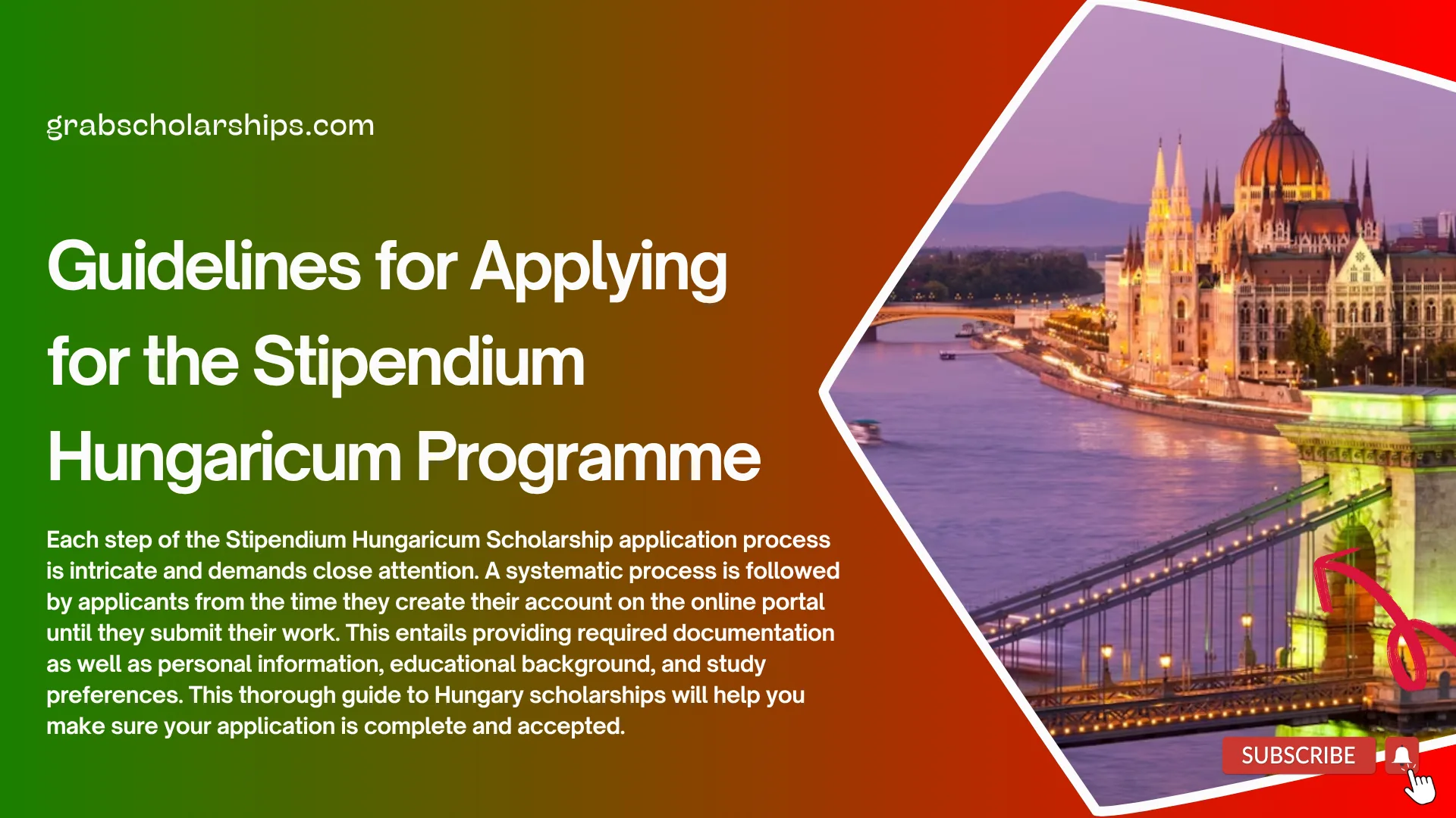Guidelines for Applying for the Stipendium Hungaricum Programme ...