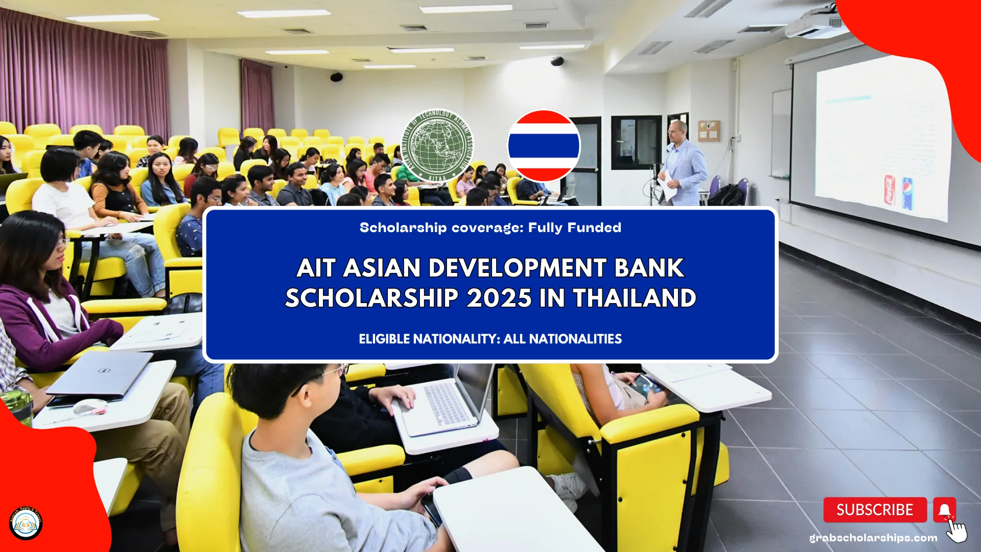 AIT Asian Development Bank Scholarship 2025 in Thailand (Fully Funded ...