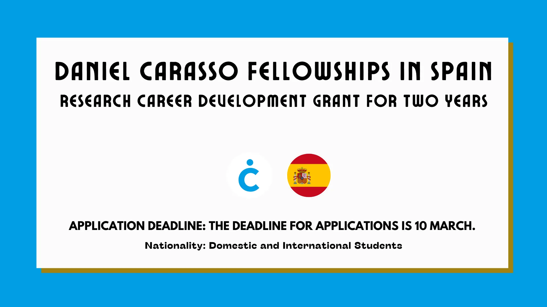 Daniel Carasso Fellowships in Spain - GrabScholarships