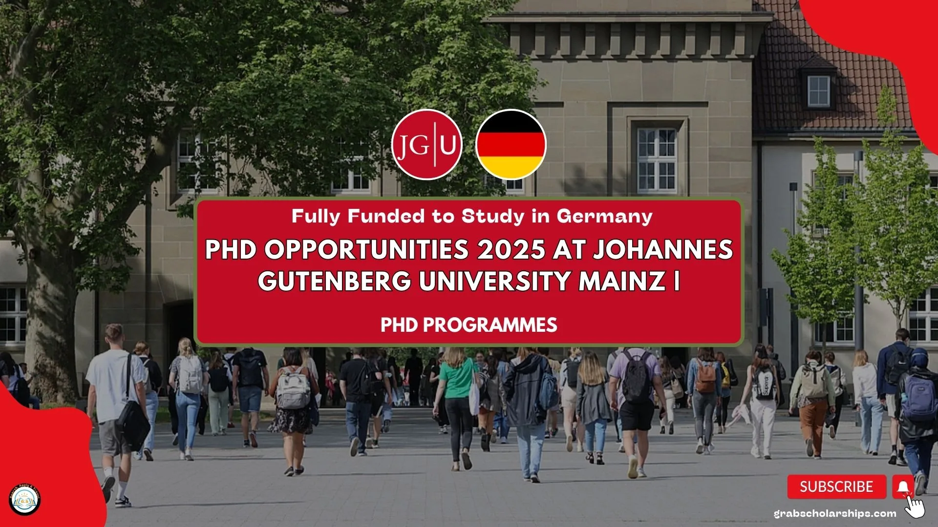 PhD Opportunities 2025 at Johannes Gutenberg University Mainz | Fully Funded - GrabScholarships