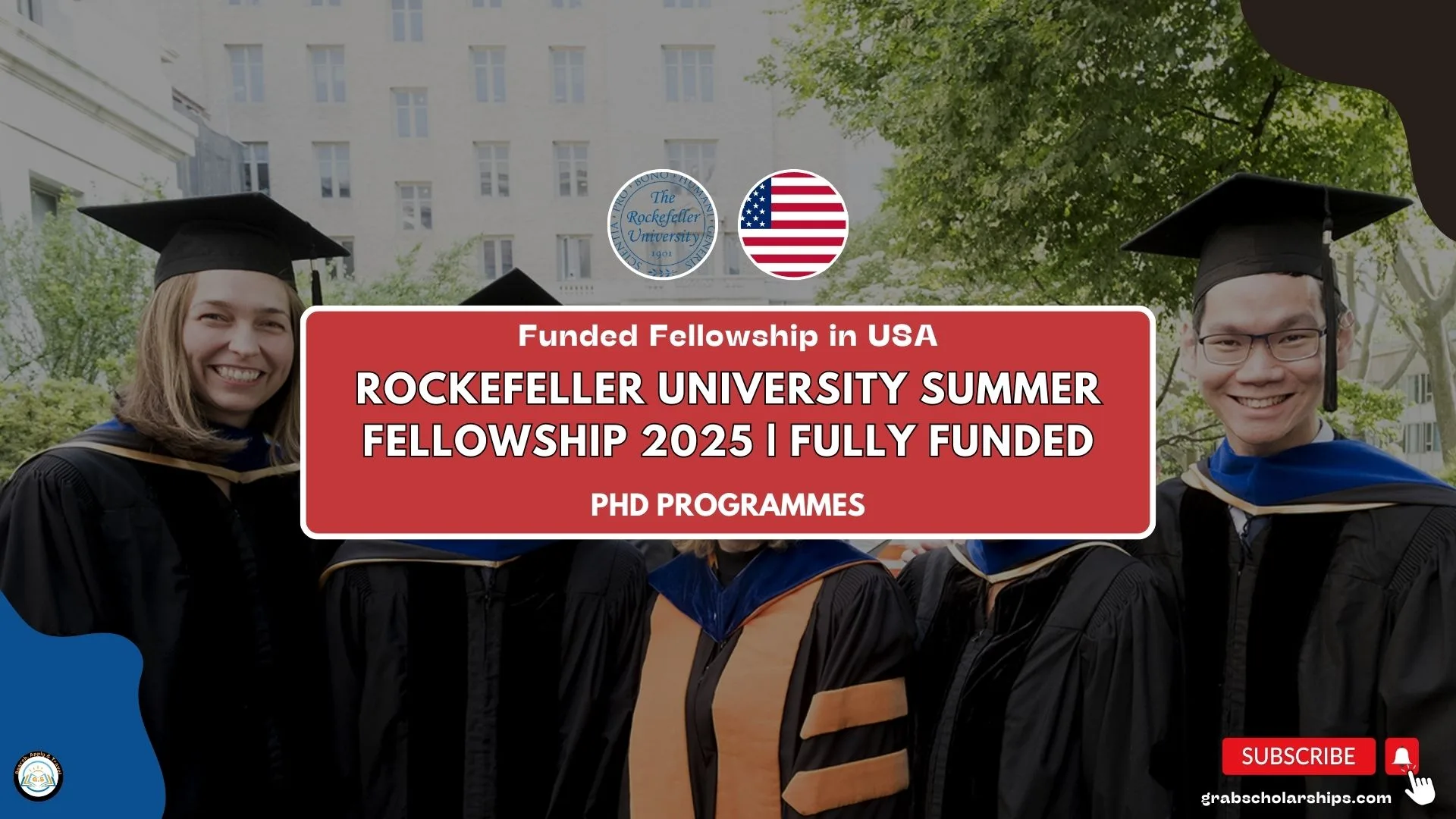 Rockefeller University Summer Fellowship 2025 | Fully Funded - GrabScholarships