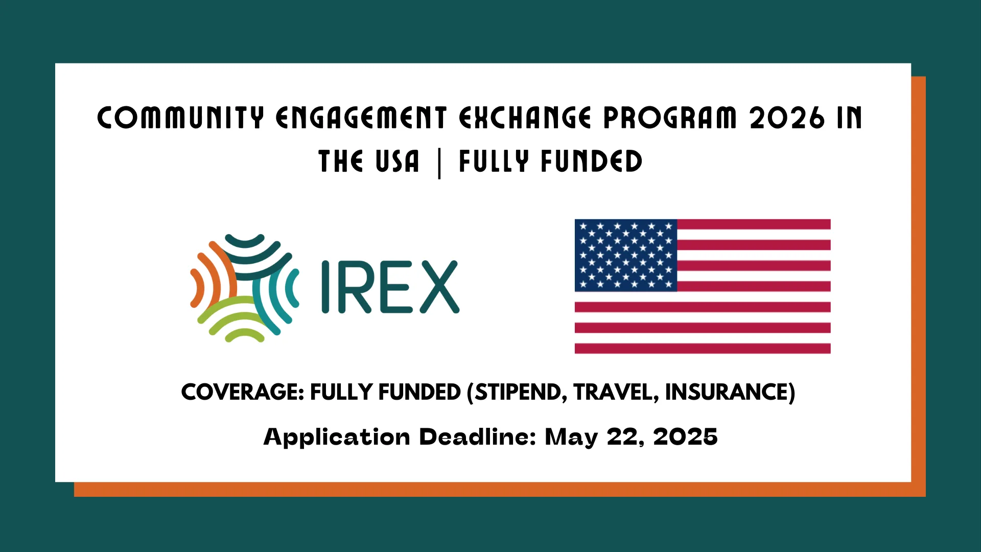 Community Engagement Exchange Program 2026 in the USA | Fully Funded - GrabScholarships