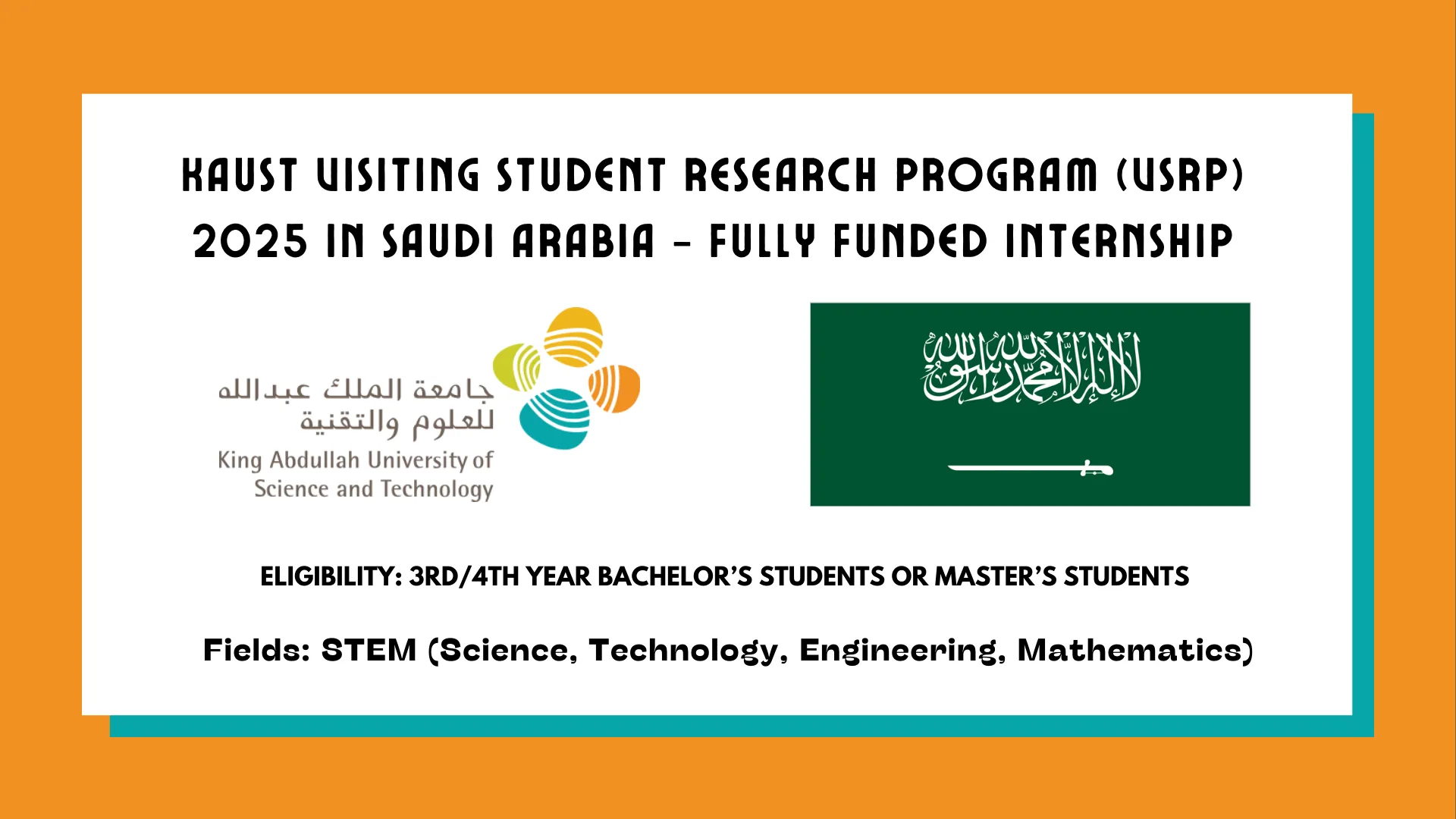 KAUST Visiting Student Research Program (VSRP) 2025 in Saudi Arabia – Fully Funded Internship ...