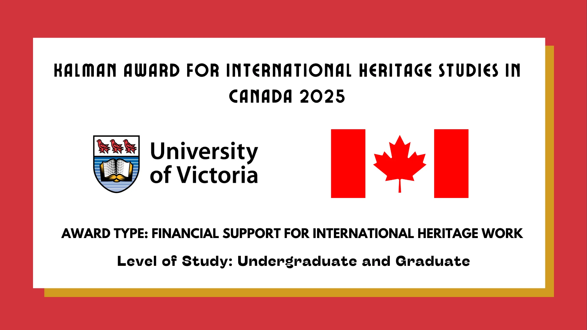 Kalman Award for International Heritage Studies in Canada 2025 ...