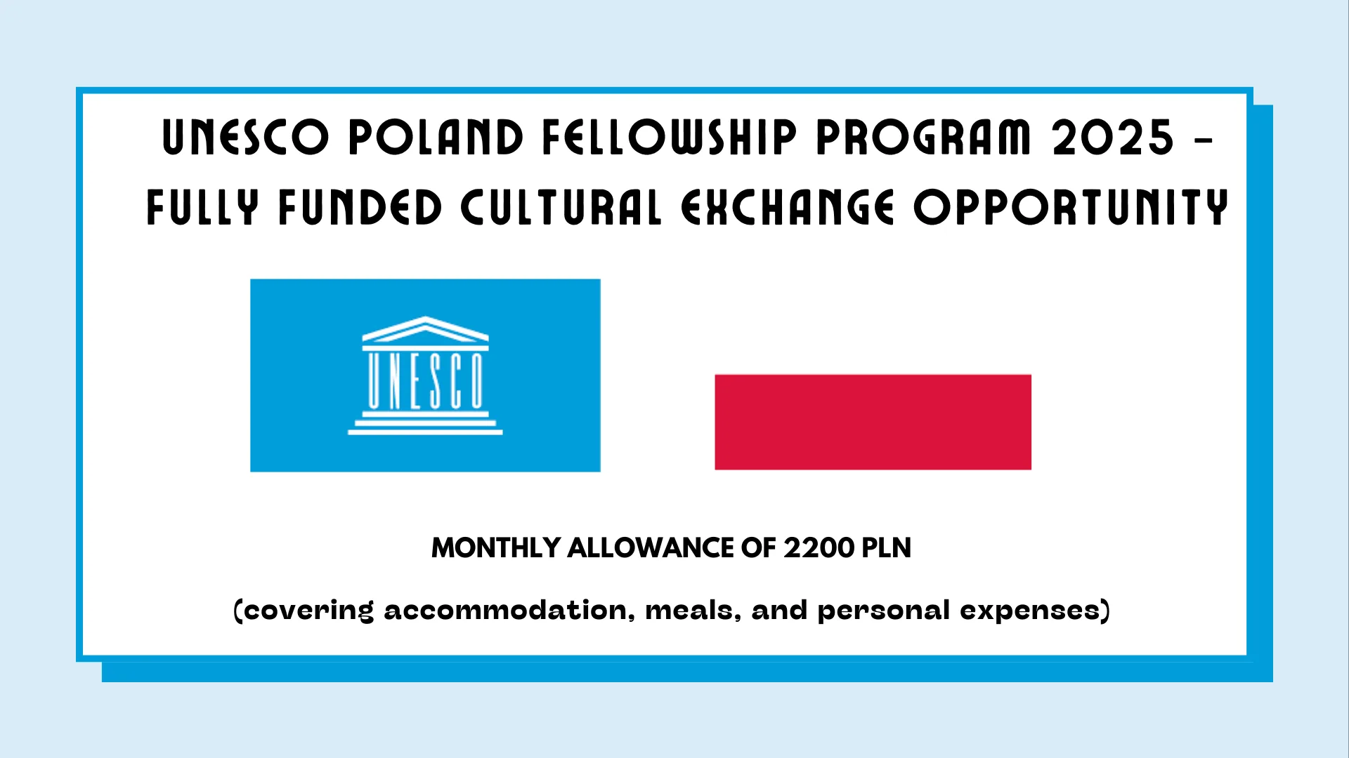 UNESCO Poland Fellowship Program 2025 – Fully Funded Cultural Exchange ...